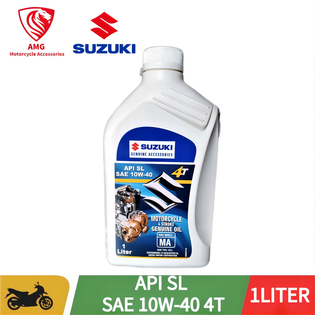 AMG “Suzuki” Motor Oil 4T API SL 10W-40 Motorcycle oil | Shopee Philippines