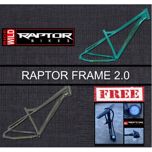 RAPTOR RIDE WILD PRO FRAME 2.0 - 29ER LEGIT WITH FREE RAPTOR FLOOR PUMP ...