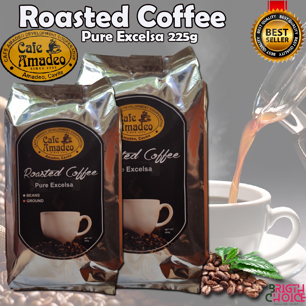 Cafe Amadeo - Pure Excelsa Blend Ground (Plastic) 225g | Shopee Philippines