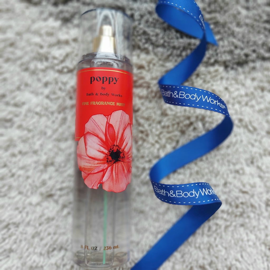 Original Bath & Body Works USA Poppy Fine Fragrance Mist (fresh morning ...