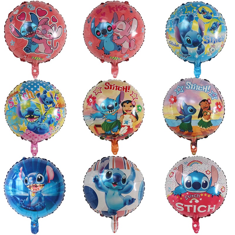 Disney Lilo Stitch Foil Balloon Anime Figures Supplies Balloon Birthday ...