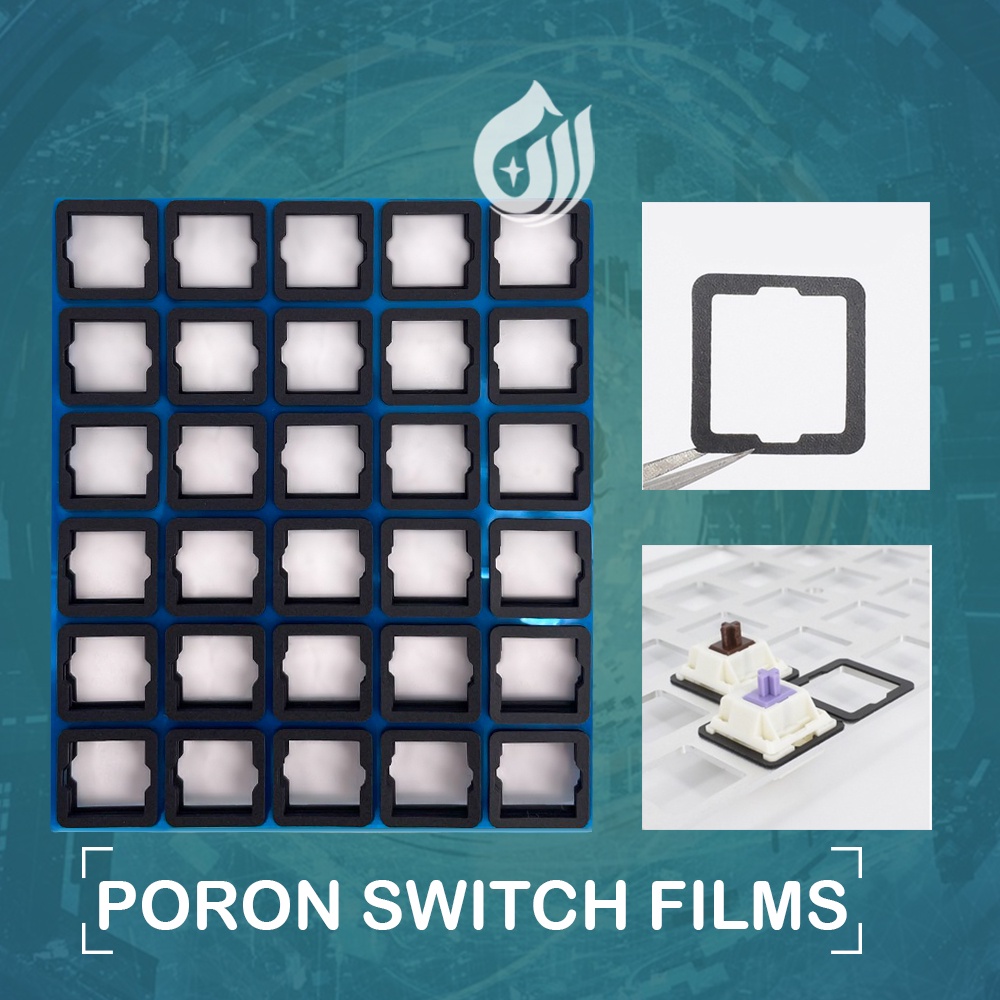 Amerteer Switch Film 120pcs Poron Pack Mechanical Keyboard Switches ...