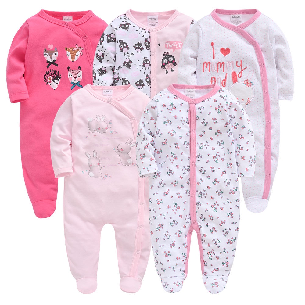 Newborn Long-Sleeved Baby Cotton Clothes Soft Pajamas Boys And Girls ...