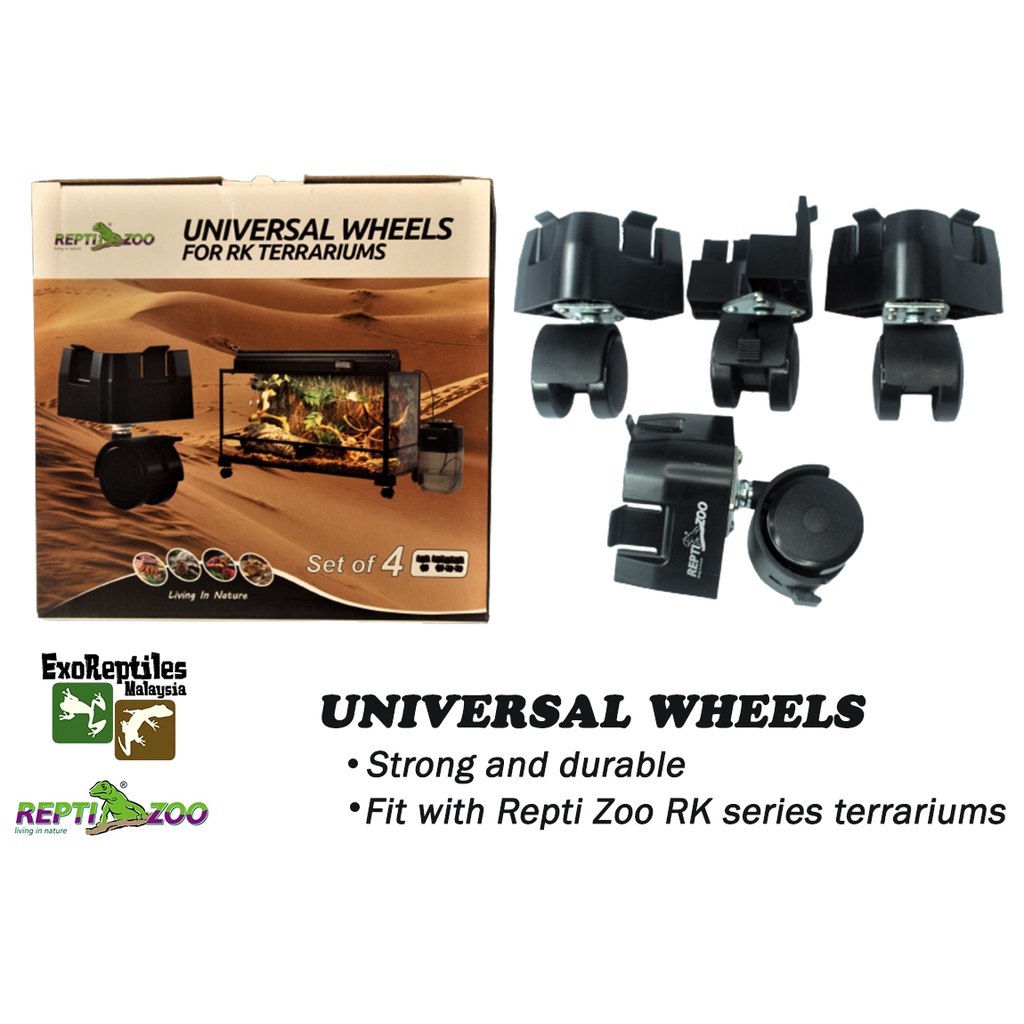 REPTI ZOO UNIVERSAL WHEELS for RK SERIES TERRARIUMS | Shopee Philippines