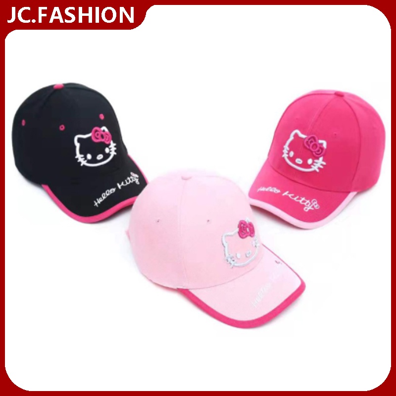 Hello Kitty Hat Cute Cartoon Cap, Can be wholesale For teen | Shopee ...