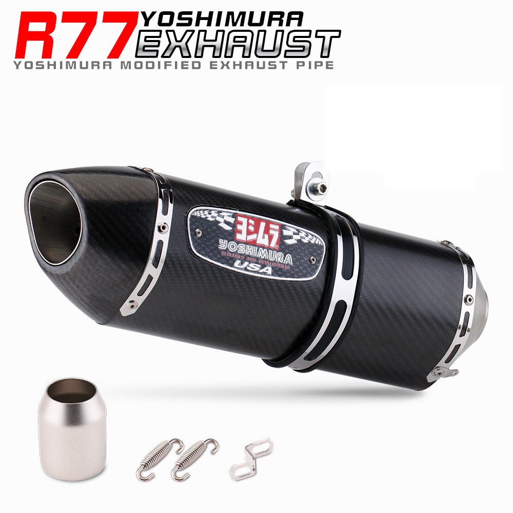 Yoshimura/R77/carbon/Universal motorcycle exhaust/R77s/mufflers/38-51mm | Shopee Philippines