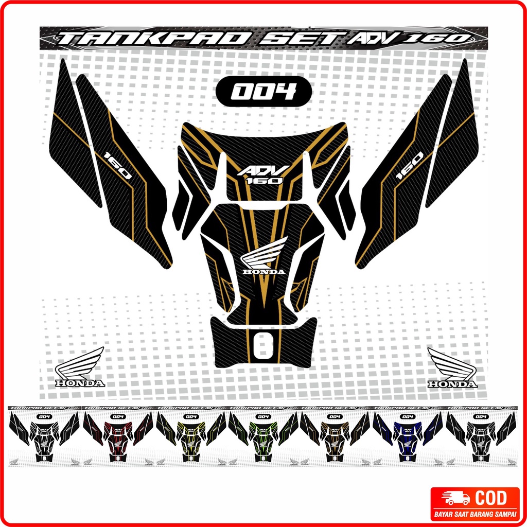 Sticker ADV 160 TankPad Deckpad Sticker Variation Line No Embossed Tank ...