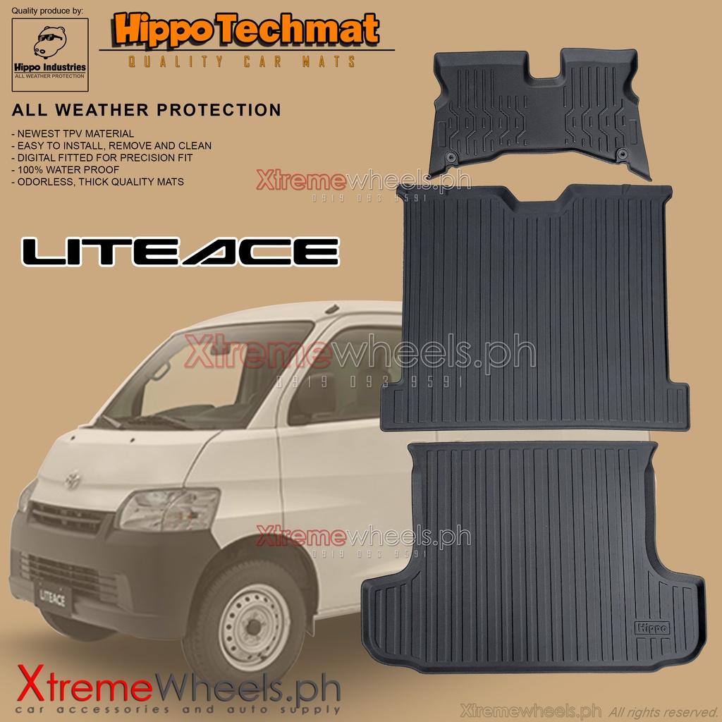 Toyota Hi ace Lite 2019-2025 Hippo Techmat Floor Liner Deep Dish ...
