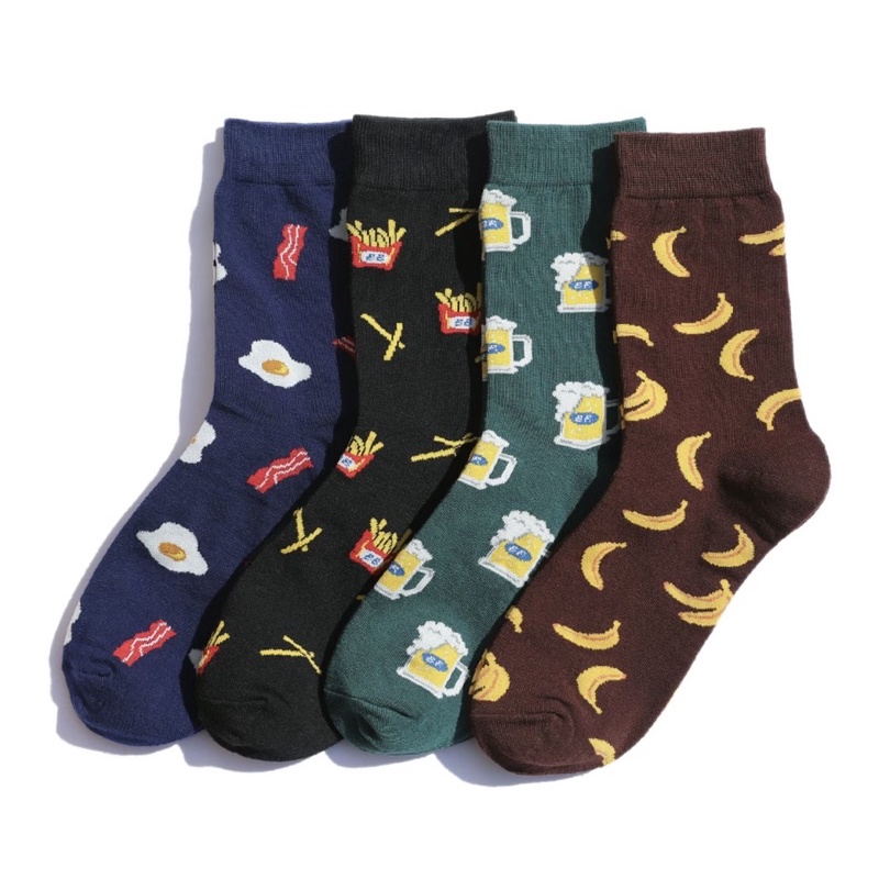 ICONIC | Food Pattern | Iconic Socks | Shopee Philippines