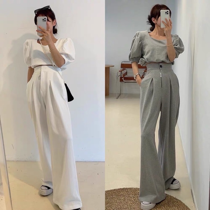 F.Fiesta RRX Terno Trouser CropTop Top #6887 | Shopee Philippines