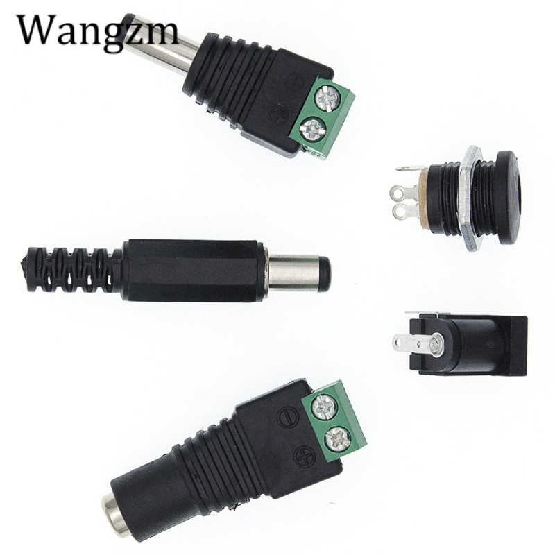10Pcs DC-005/DC-022 DC Power Jack Socket Plug Male/Female Connector ...
