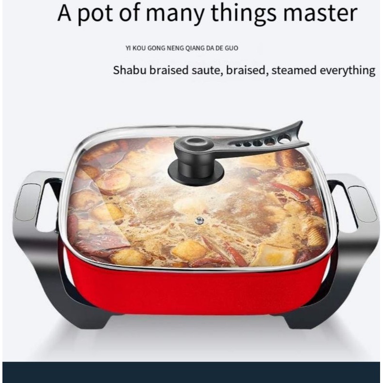 Multifunctional electric pot household electric wok Korean electric hot ...