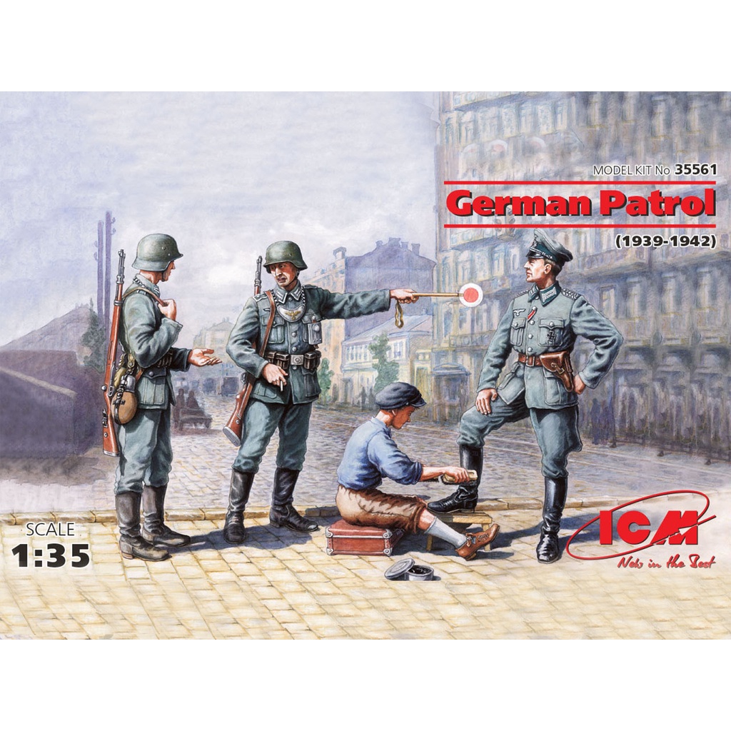 1/35 ICM Model Soldier Figures ICM-35561 German Patrol (1939-1942 ...