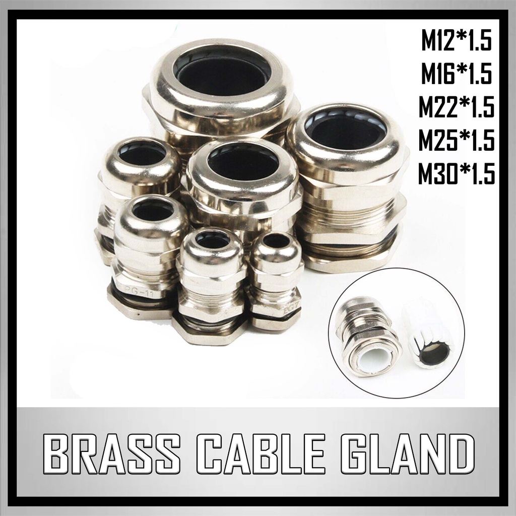 BRASS CABLE GLAND M12 - M30 | PG-16 - PG-25 | Shopee Philippines