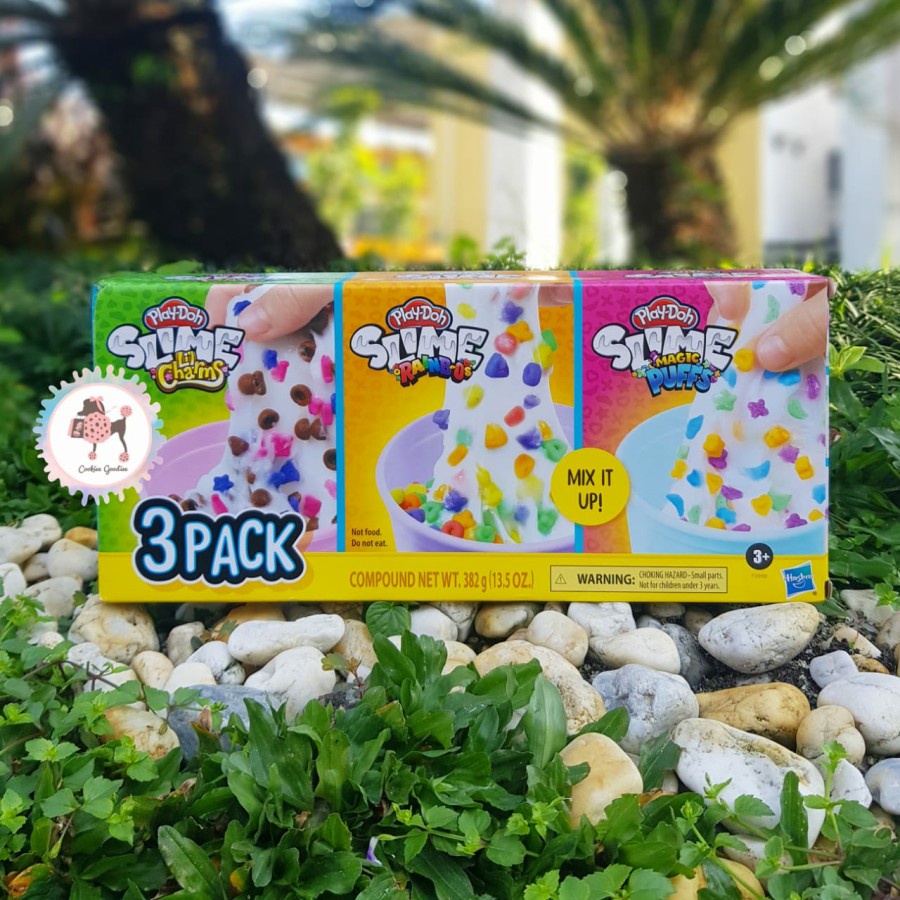 Play Doh Slime 3pack - Lil Charms Rainbos Magic Puffs | Shopee Philippines