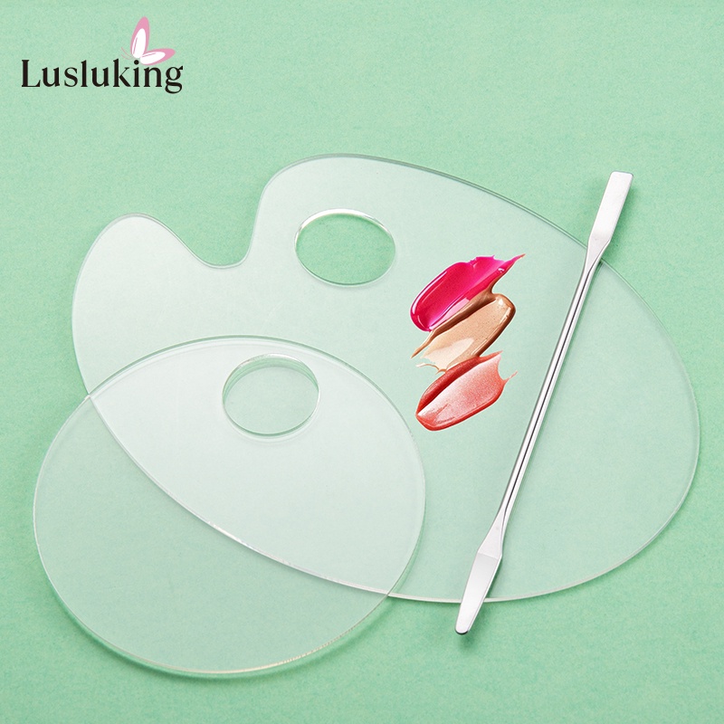 Lusluking Transparent Acrylic Palette Mixing Rod Makeup Painting Nail ...