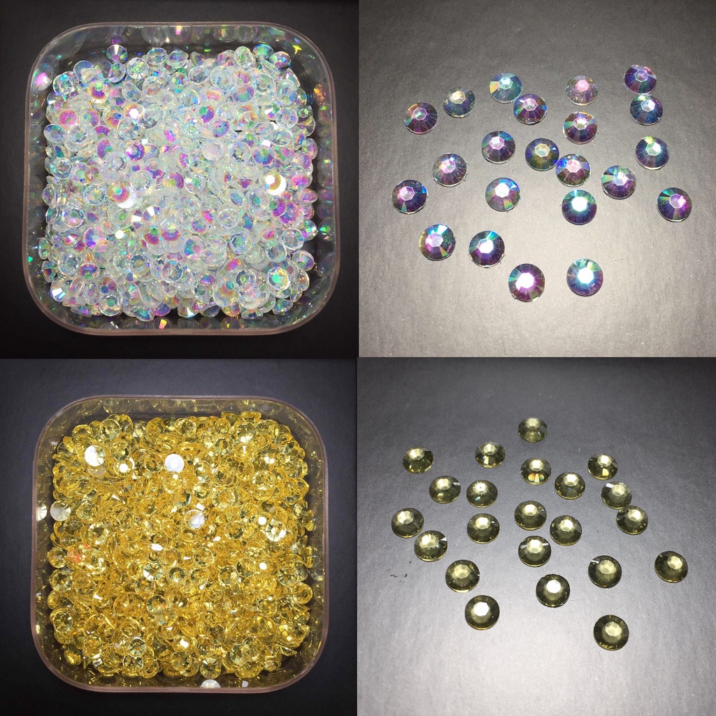 Veeds 140 pcs Beads 4mm (3 grams) Rhinestone Flat back bead Charm For ...