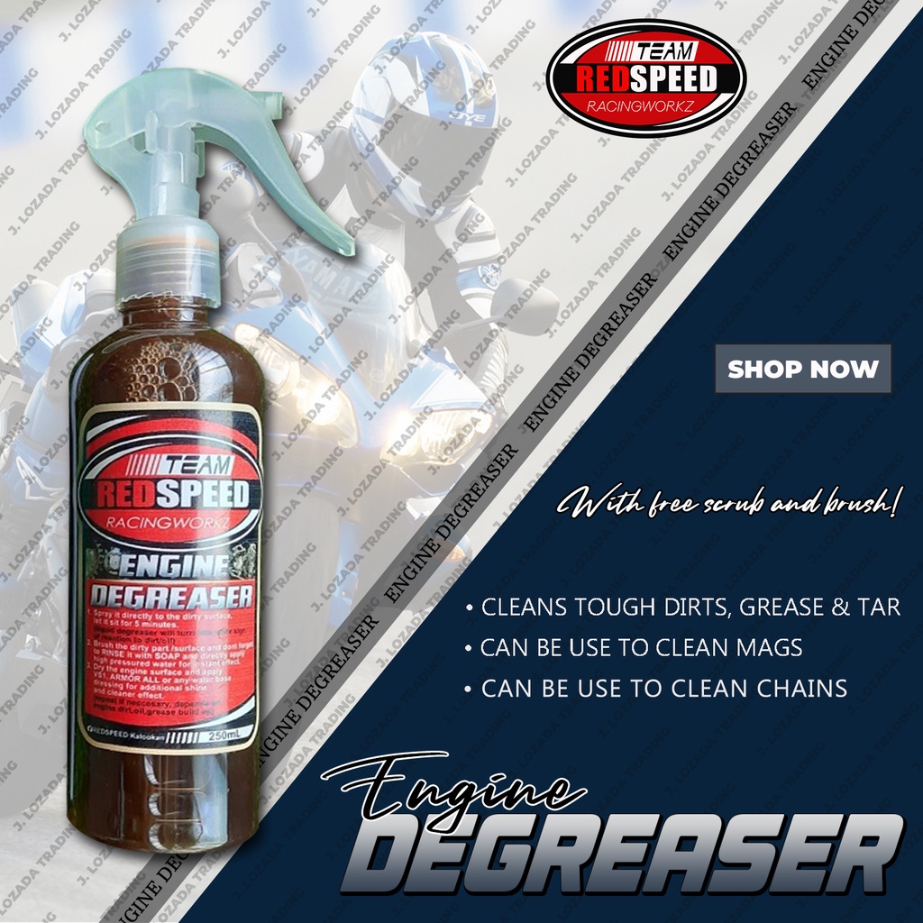 REDSPEED Engine Degreaser / Metal Grease Cleaner Spray Bottle 250ml ...