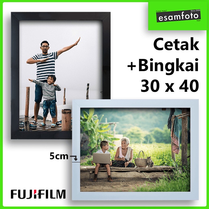 Roll Film Print+Frame 12R 30X40 Photo Frame Standard Minimalist Figura ...