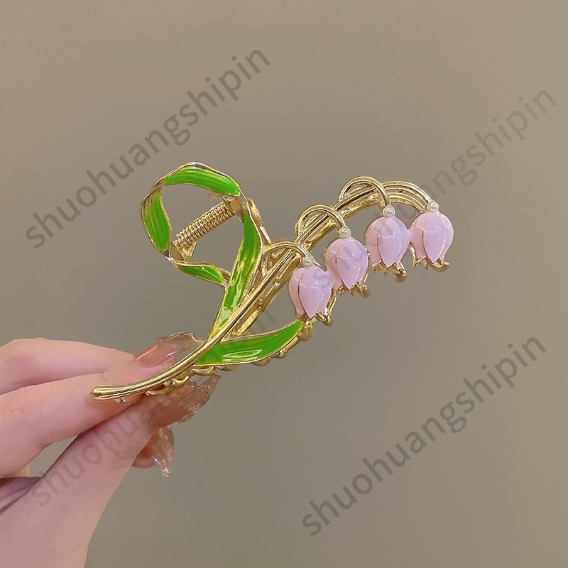 Japan Korea New Style Sweet Cute Tulip Flower Temperament Elegant Metal ...