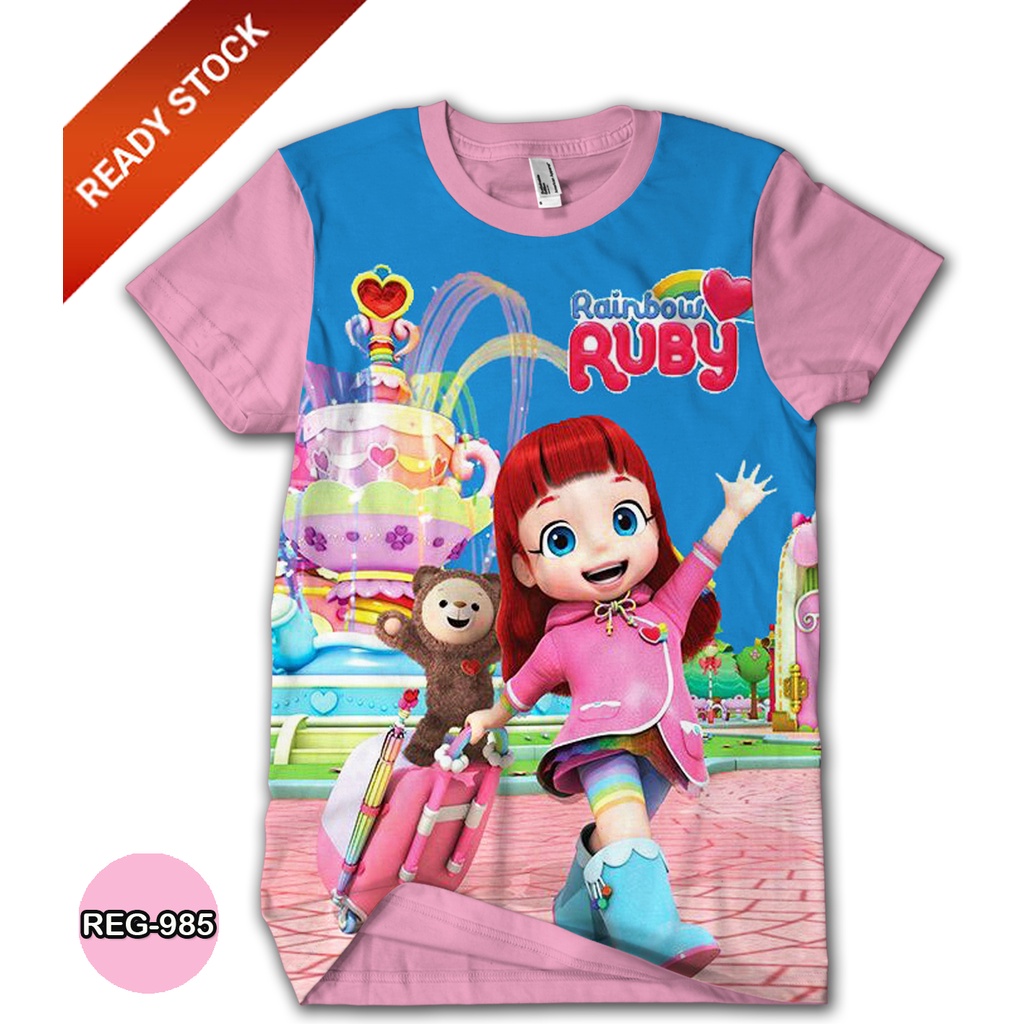 Girls' Rainbow Ruby T-shirt Children's Clothes Cartoon TV Animation REG ...