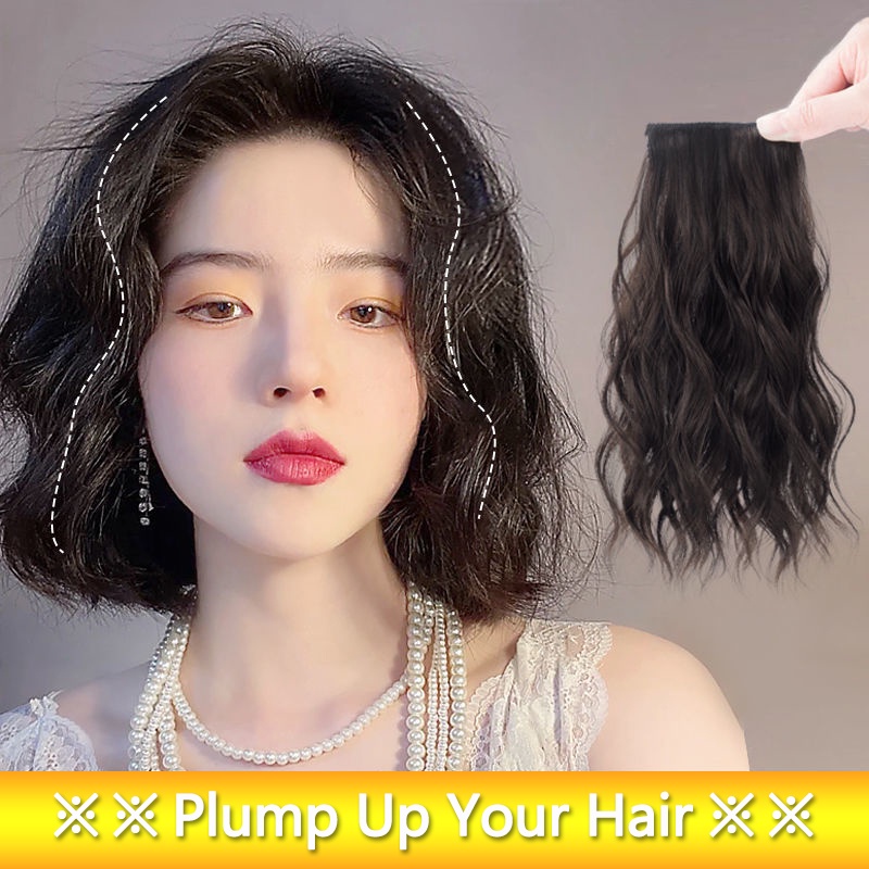 Curly Pad Hair Piece Pad High Hair Root Increase Hair Volume On Both ...