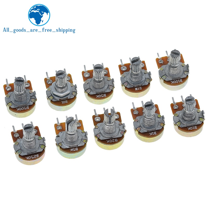 10PCS WH148 Linear Potentiometer B1K B2K B5K B10K B20K B50K B100K B250K ...