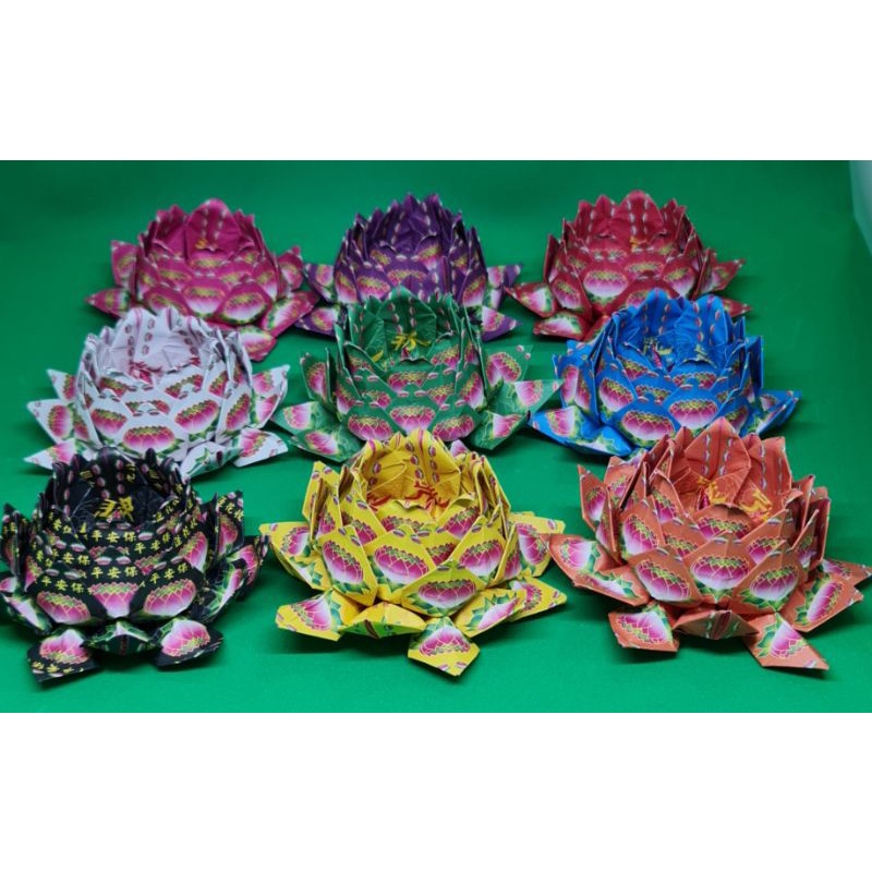 Nine-color Lotus+Lotus Plate/Worship God/Worship Buddha/Blessing/First ...