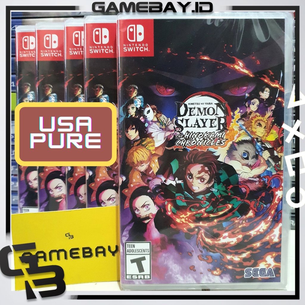 Pure USA Nintendo Switch Demon Slayer Hinokami Chronicles Kimetsu No ...