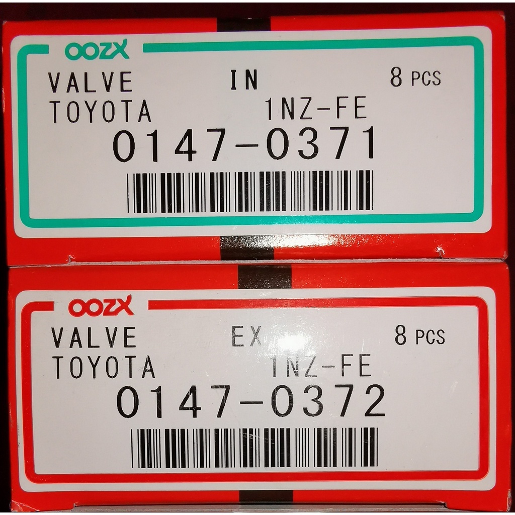 FUJI Engine Valve IN & EX For TOYOTA VIOS (0147-0371 / 0372) | Shopee ...