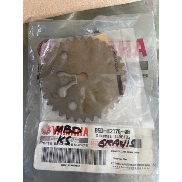 YAMAHA GRAVIS TIMING GEAR / CAM CHAIN SPROCKET (B5D-E2176-00) | Shopee ...