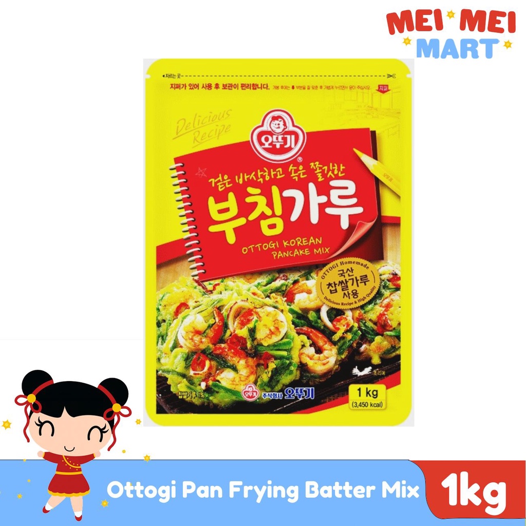 Ottogi Pan Frying Batter Mix Powder Korean Pancake Powder Bunchim Garu ...