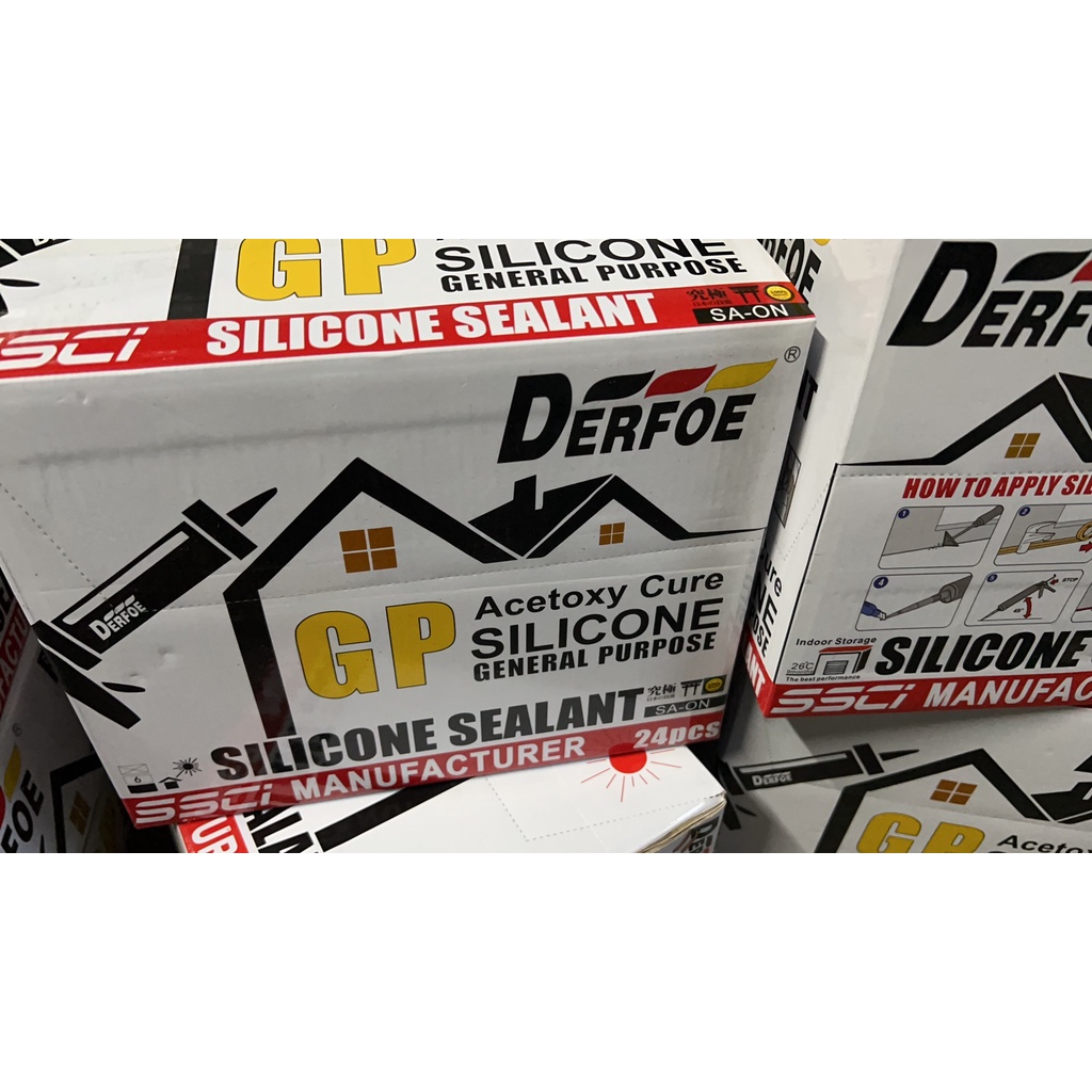 DERFOE ACETOXY CURE GP SILICONE SEALANT 280G | Shopee Philippines