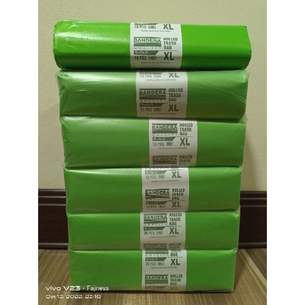 Green Garbage Bag XL 1 pck / 10 rolls / 100 pcs | Shopee Philippines