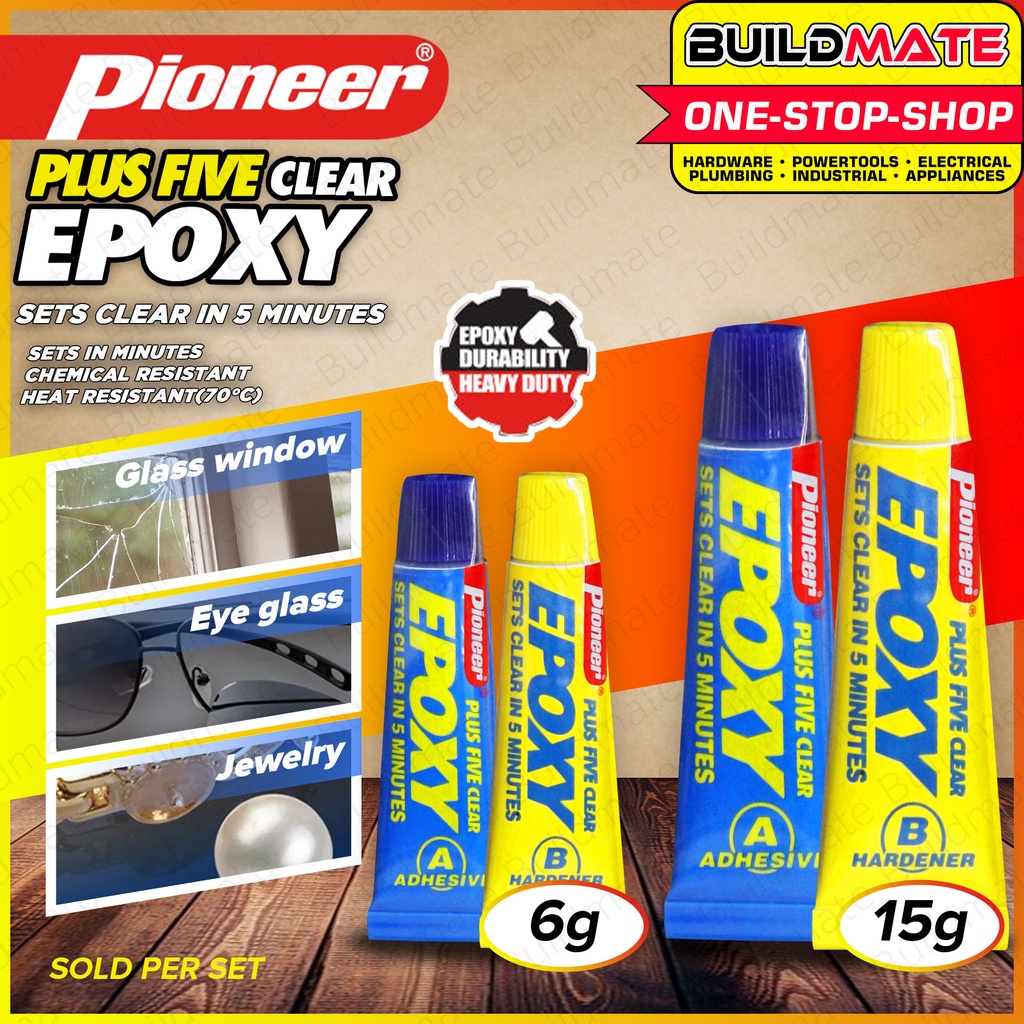 PIONEER Plus Five Clear Epoxy Tube Strip 6g | 15g [SOLD PER PIECE ...