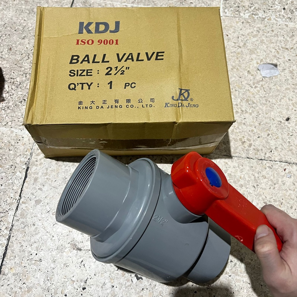 Ball Valve INSIDE DRAT 2 1/2" inch PVC KDJ STOP FAUCET THREAD FAUCET ...