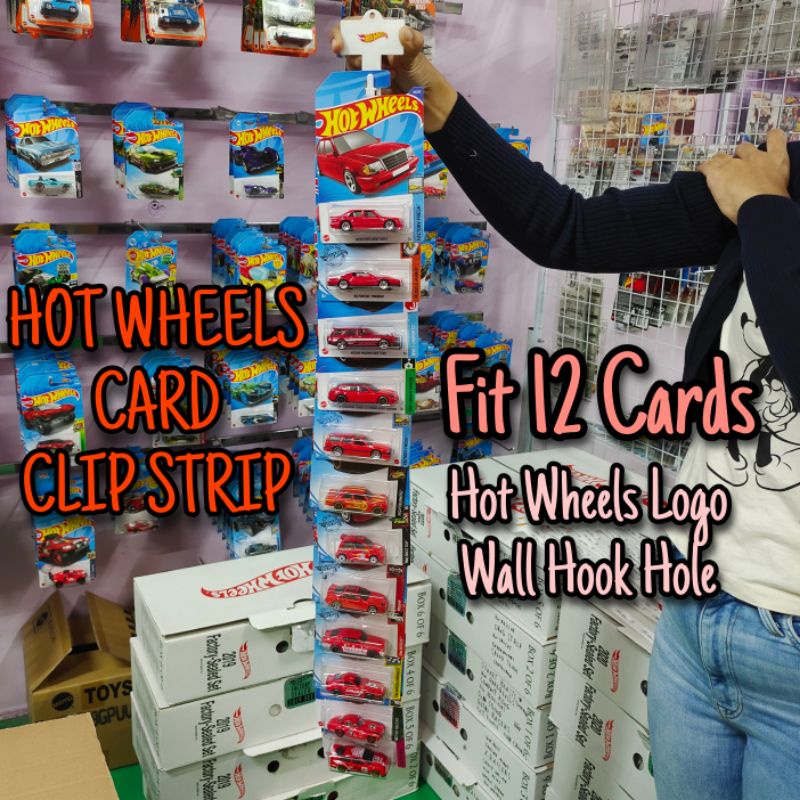 Hot WHEELS CARD CLIP STRIP. Hotwheels CARD HANGER. Display. Hanging ...