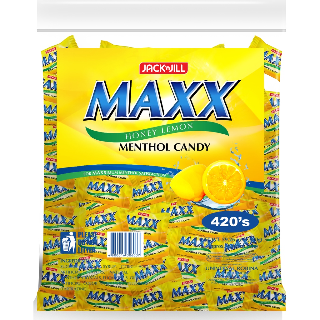 Jack n Jill Maxx Honey Lemon Menthol Candy 420s | Shopee Philippines