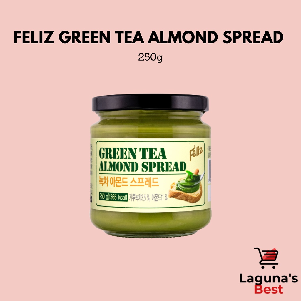 Feliz Green Tea Almond Spread 250g | Shopee Philippines