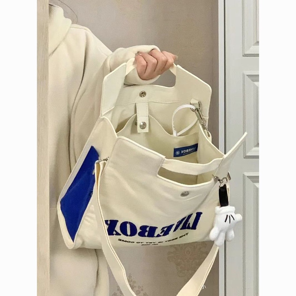 Tote bag With zipper Canvas Bag Cartoon Bag Casual cross-body bag 2022 ...