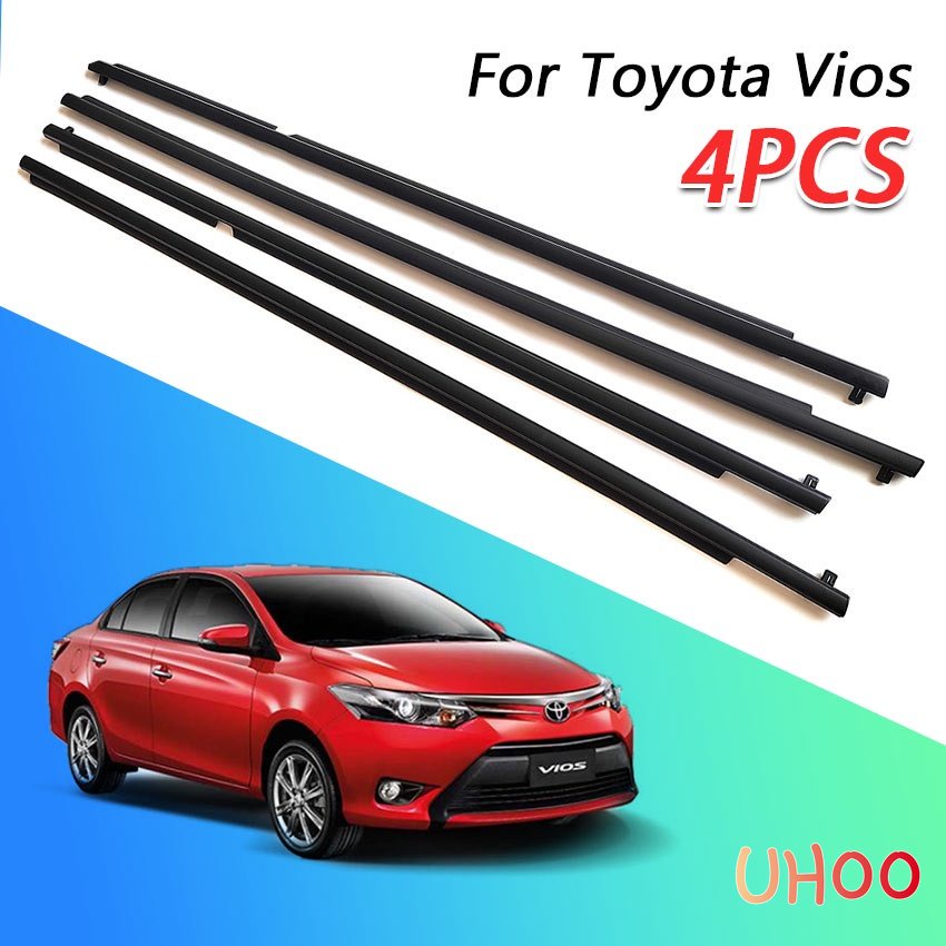 Car Outside Window Moulding Weatherstrip Plastic Trim for Toyota Vios ...