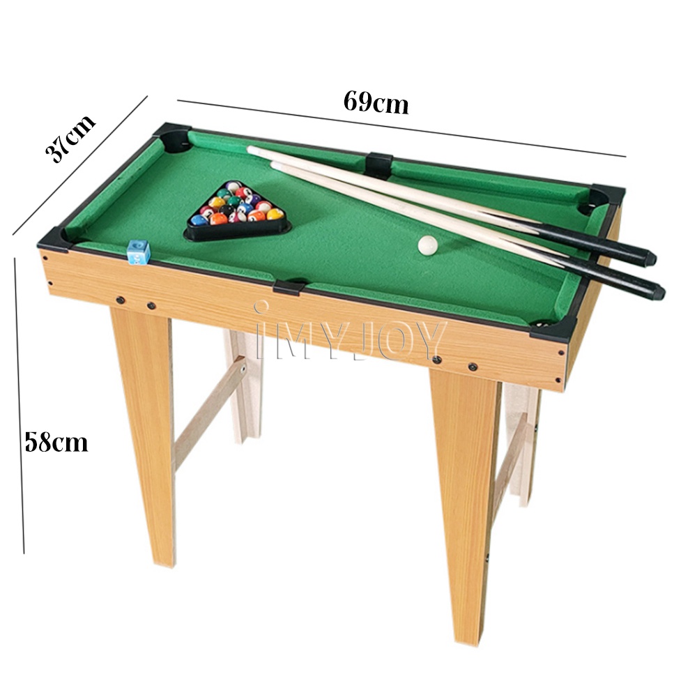 36x20 Inches Billiard Table Mini Wooden Tabletop Pool Table Set Kids ...
