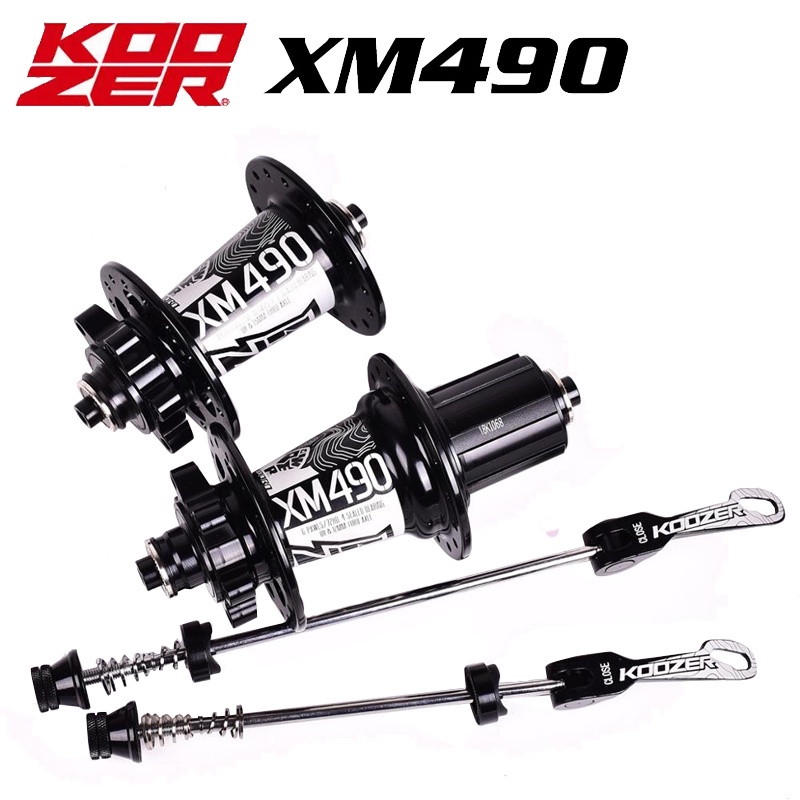 Koozer XM490 4 bearing bike hub 6 pawls 32 holes mtb front rear quick ...