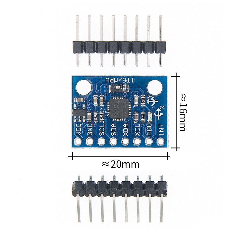 Gy 521 Mpu 6050 Mpu6050 Module 3 Axis Analog Gyro Sensors 3 Axis Accelerometer Module Shopee