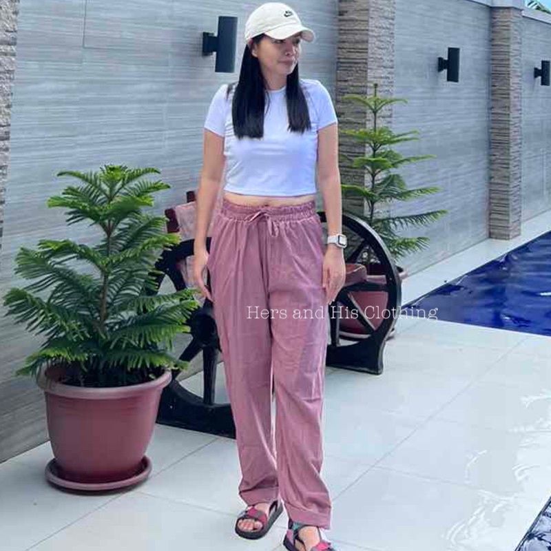 HERS Cara Pants ( Linen Pants ) | Shopee Philippines