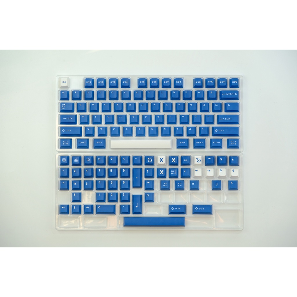 GMK Klein blue Keycap, 130 Keys PBT Keycaps Cherry Profile DYE-SUB ...