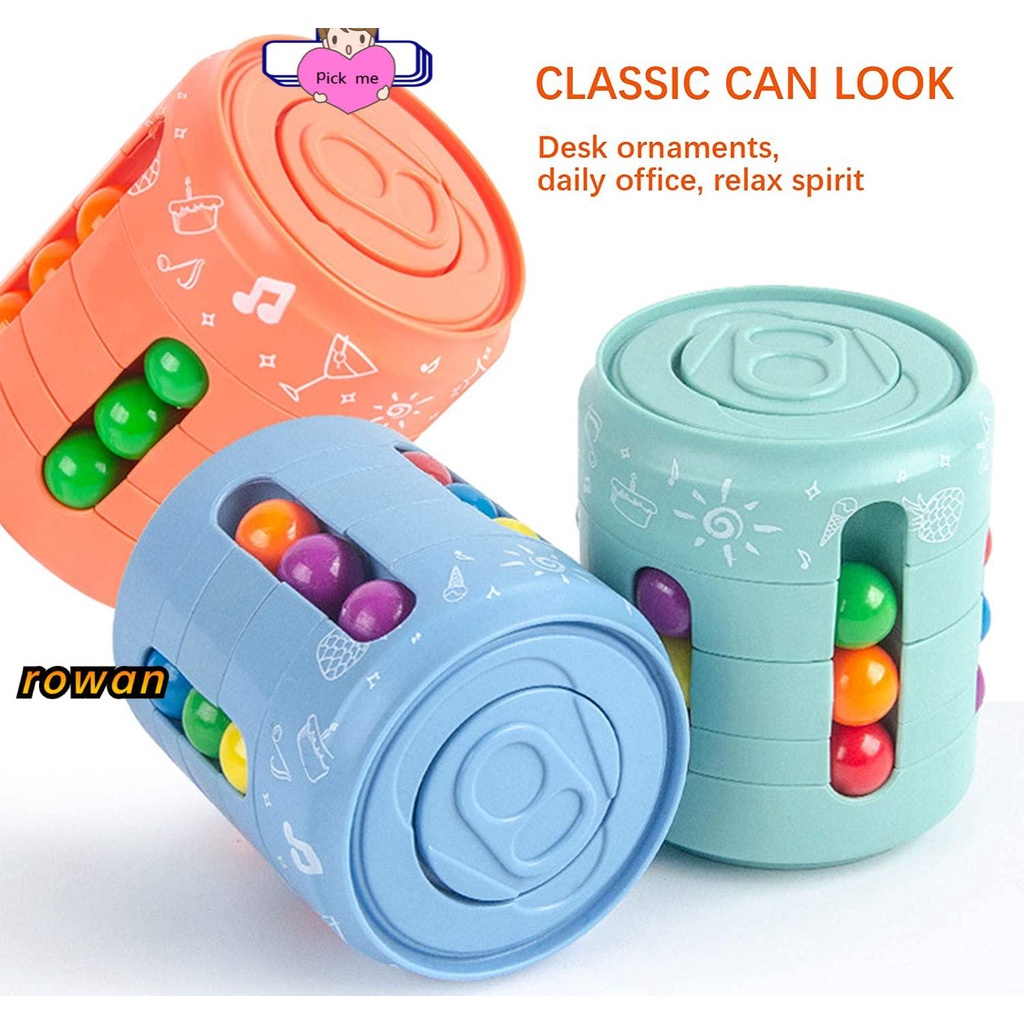 ROW Cube Rainbow Puzzle Ball Kids Sensory Toys Creative Magic 3D ...