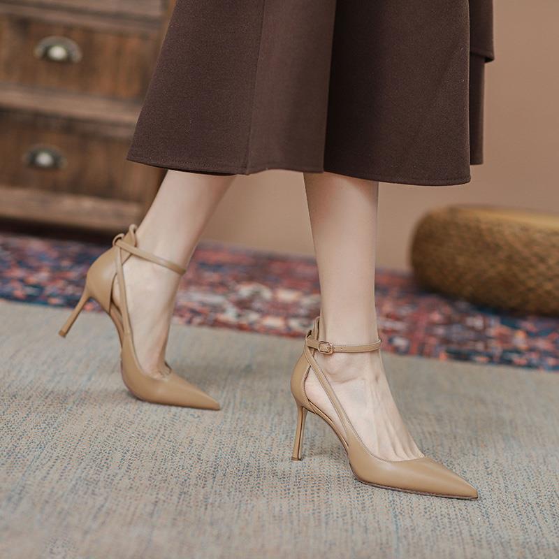 High Heels Pointed Stiletto Heel Pumps Women's Shoes | Shopee Philippines