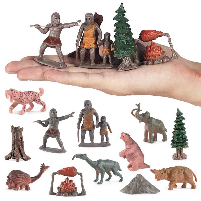 Original People Life Scene Simulation Primitive Human Evolution Action ...