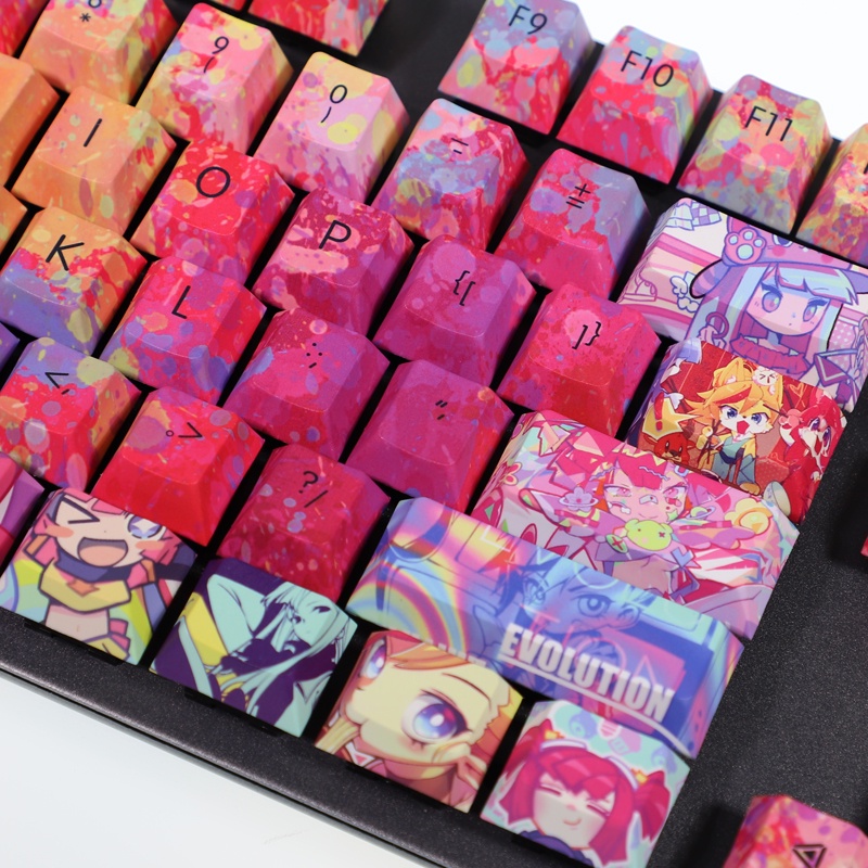 Muse Dash Game theme Mechanical Keyboard keycaps Cherry Mx Switch PBT ...